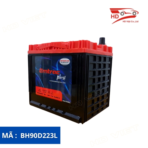 Ắc quy EMTRAC PLUS BH90D23L 12v 65AH giá rẻ tại Hà Nội, Hải Phòng, Đà Nẵng